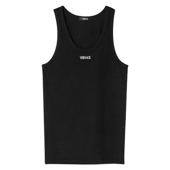 Versace | Shirts | Versace Men Logo Cotton Tank Top | Poshmark